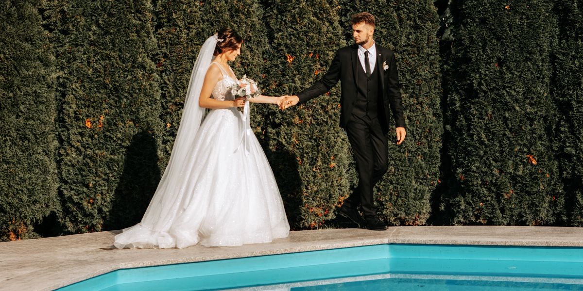 My Groom Deliberately Threw Me into the Pool During Our Wedding ...